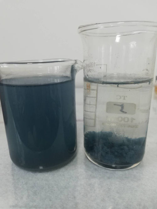 Decolorization effect of dyeing wastewater treatment